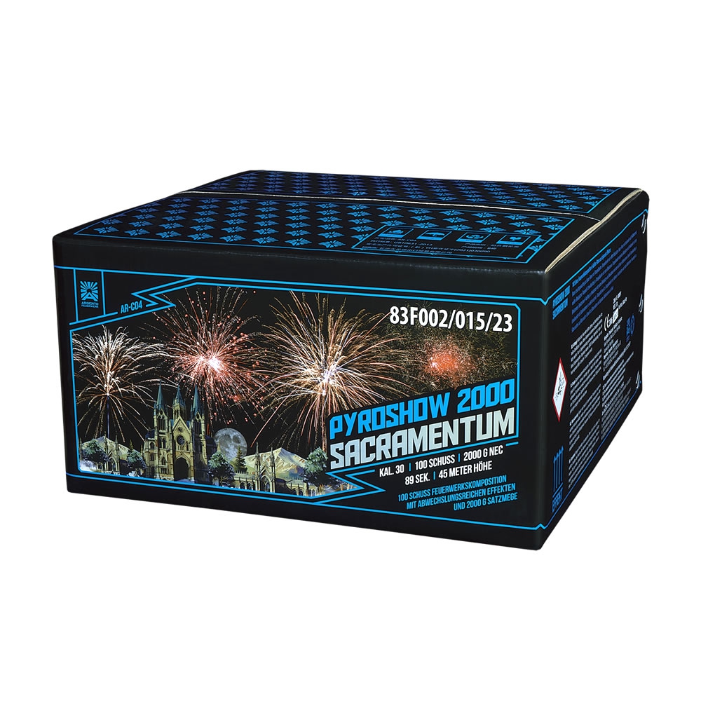 Pyroshow 2000 Sacramentum - 100 Schuss Verbundfeuerwerk | AR-CO4
