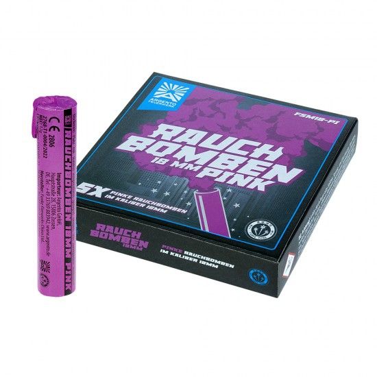 Rauchbombe 18mm pink - 5er Päckchen | FSM18-PI