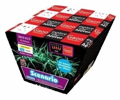 Scenario - 35 Schuss Feuerwerk Fächerbatterie | SM35-02D