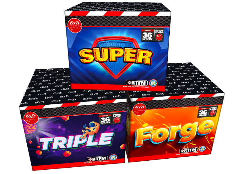 Super Triple Forge - 108 (3x36) Schuss Batteriesortiment | 1539